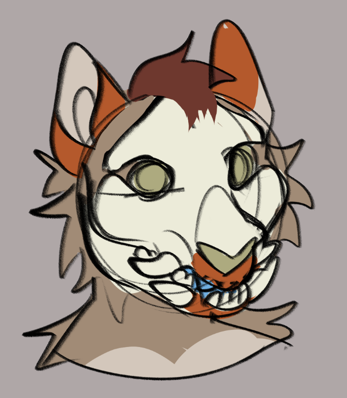 Wild Boar Skull Drawing