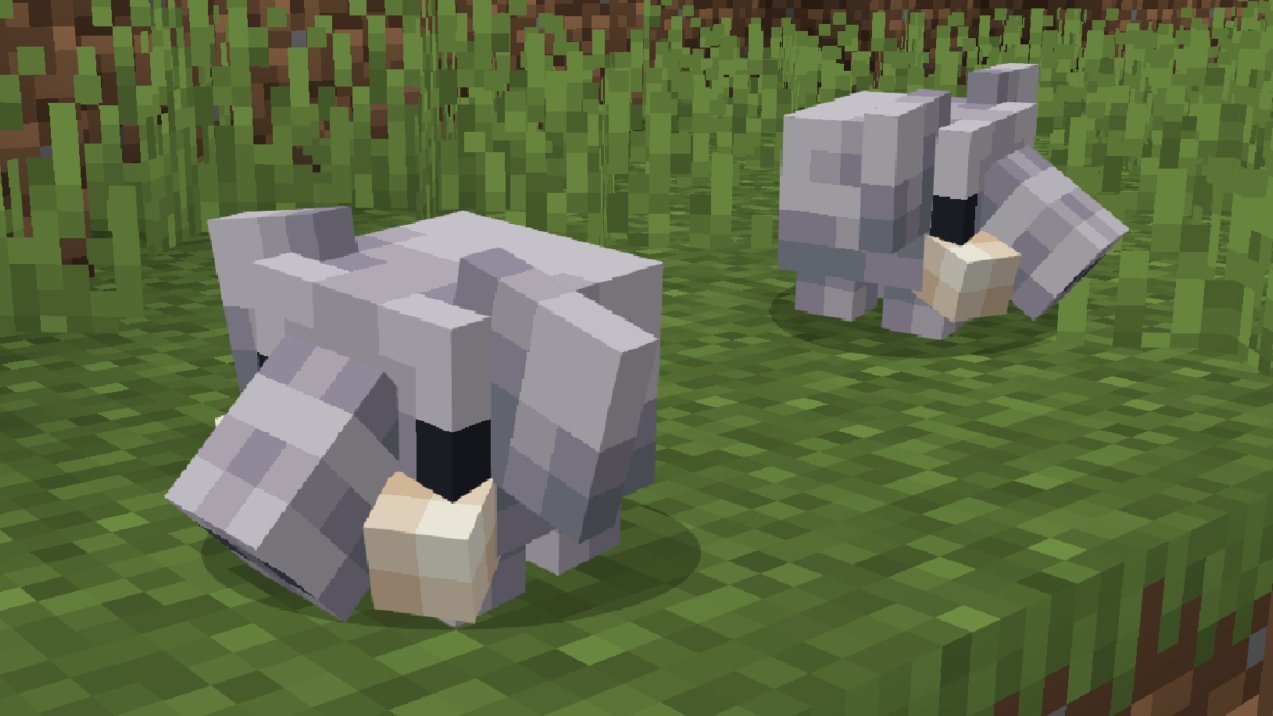 Minecraft Baby Wolf