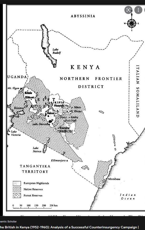 #30DayMapChallenge Colonial map of Kenya. British colonialists ...