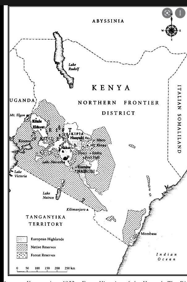 #30DayMapChallenge Colonial map of Kenya. British colonialists ...