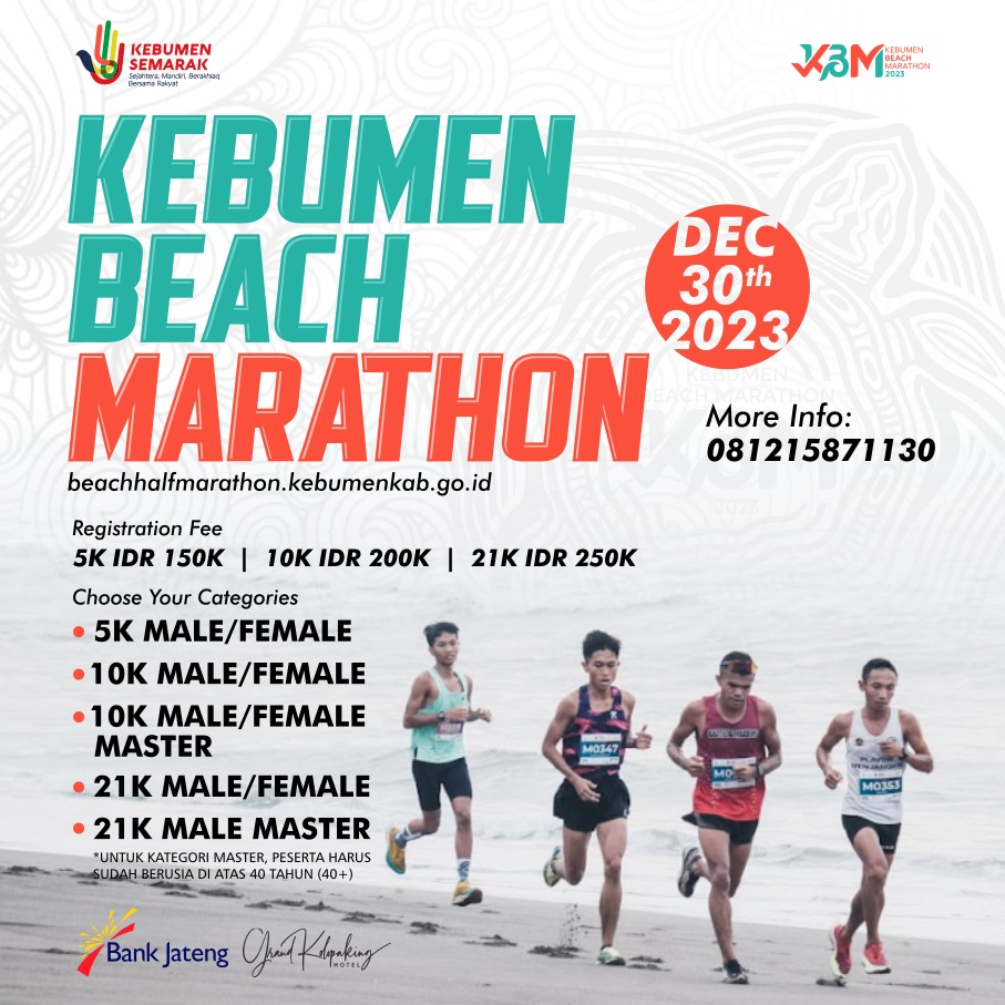 Kebumen Beach Marathon • 2023 – LariKu.info Kebumen Beach Marathon • 2023 – LariKu.info