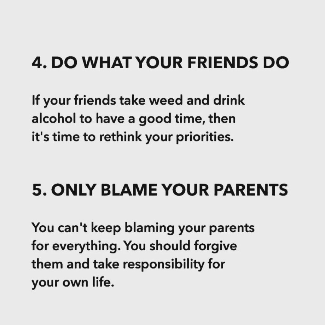 By age 30, you should be smart enough to never do this in your life: 1 ...