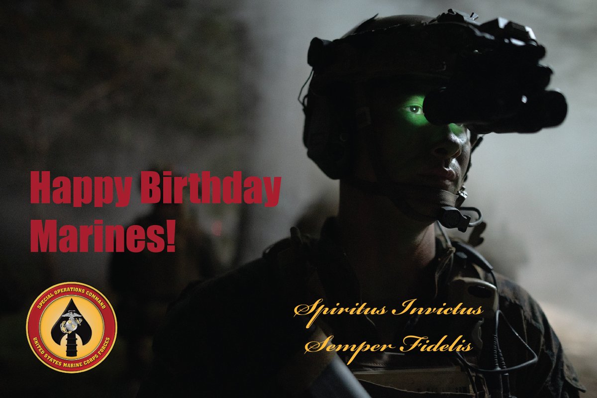 Happy Birthday Marines Logo