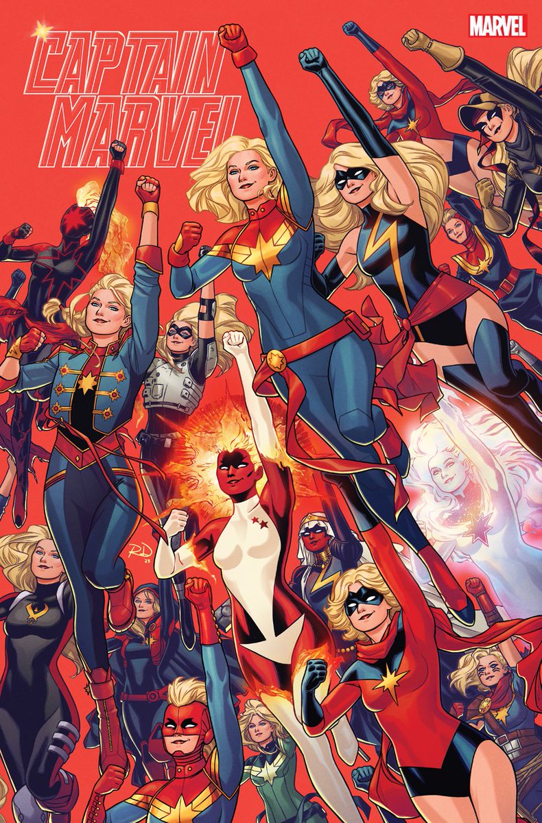 「CAPTAIN MARVEL #5 costumes variant cover」|Russell Dautermanのイラスト