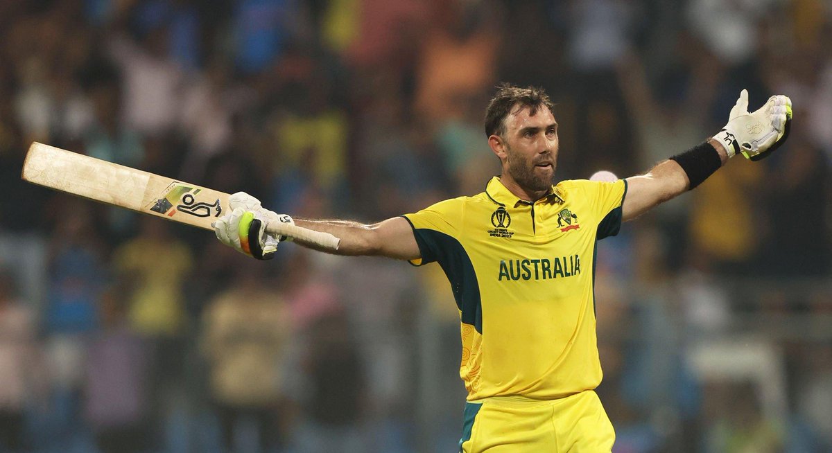 Records of Glenn Maxwell today: - First Australian player to score ...