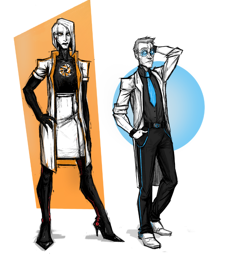 Glados Portal 2 Human Portal 'Droids By Wallabri On DeviantArt