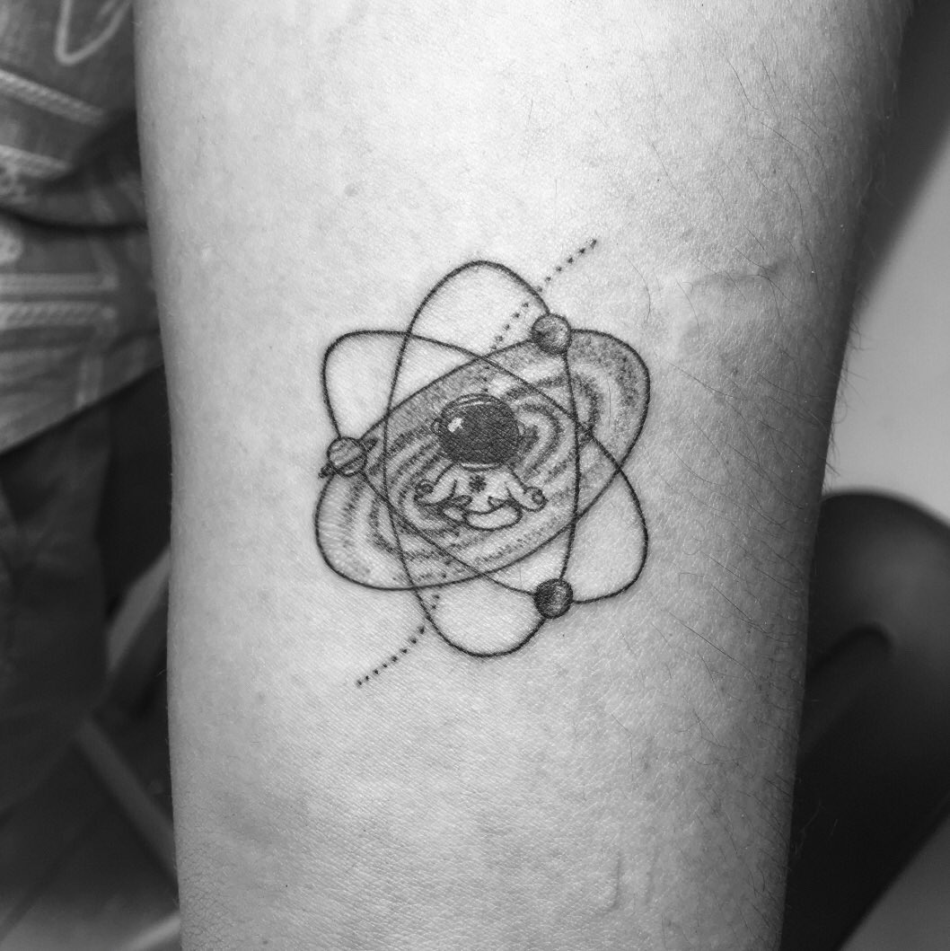 Solar System Atom And Tattoo