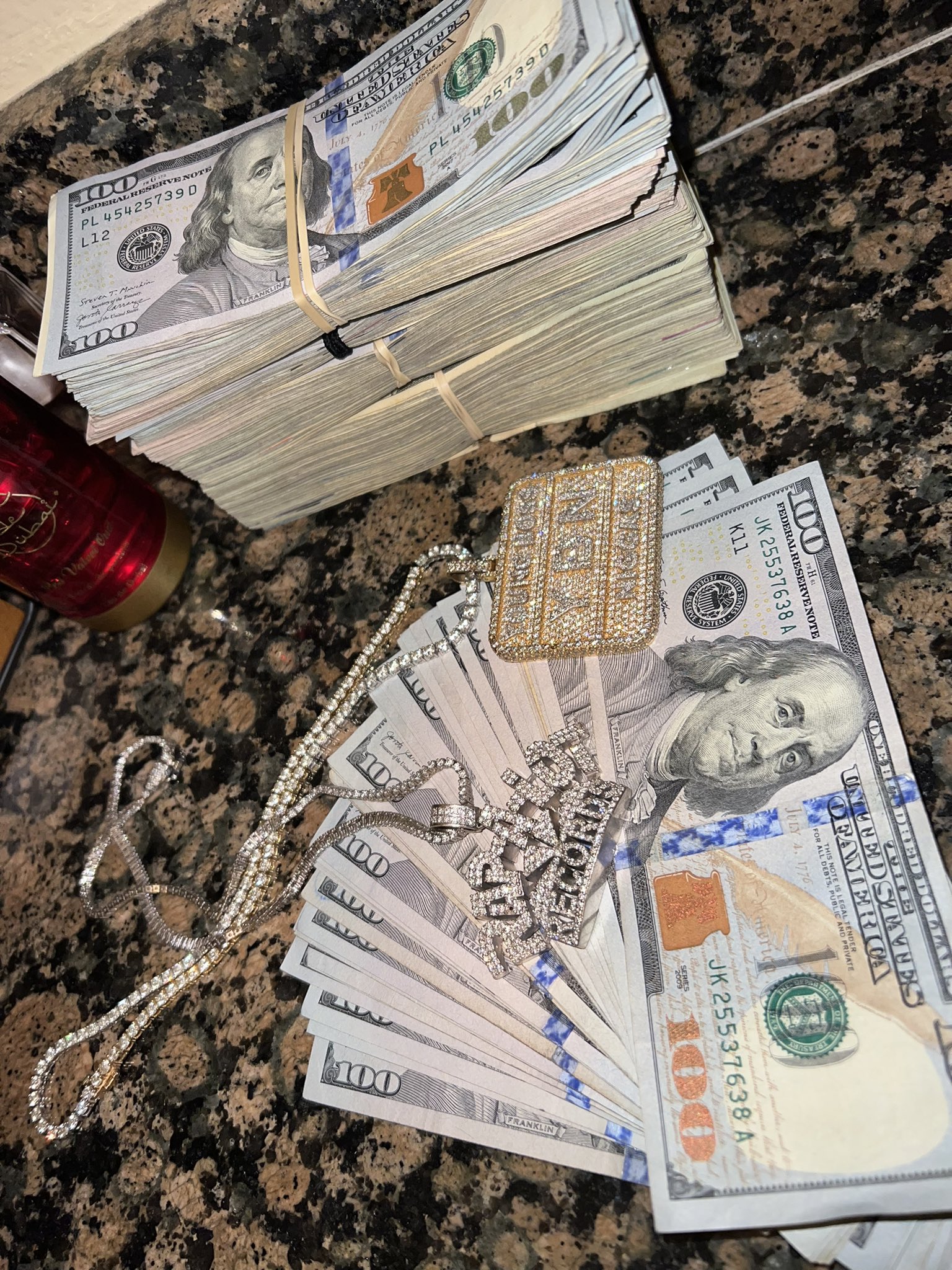 100 Dollar Bills Stacks Tumblr