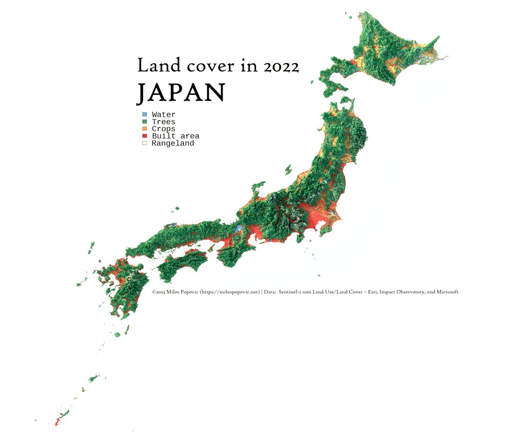 Japan Land Use Map