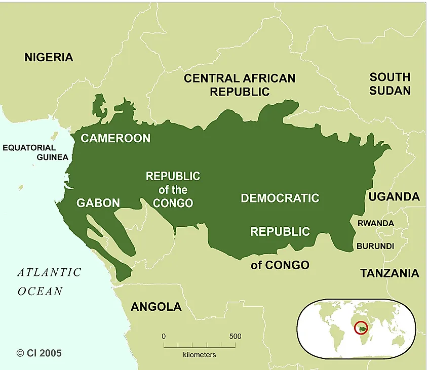 Congo River Africa Map Exploration And Cartography Of The Congo River