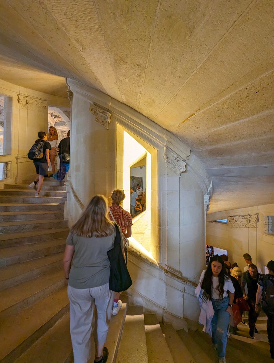 This double helix staircase was (probably) designed by Leonardo da ...