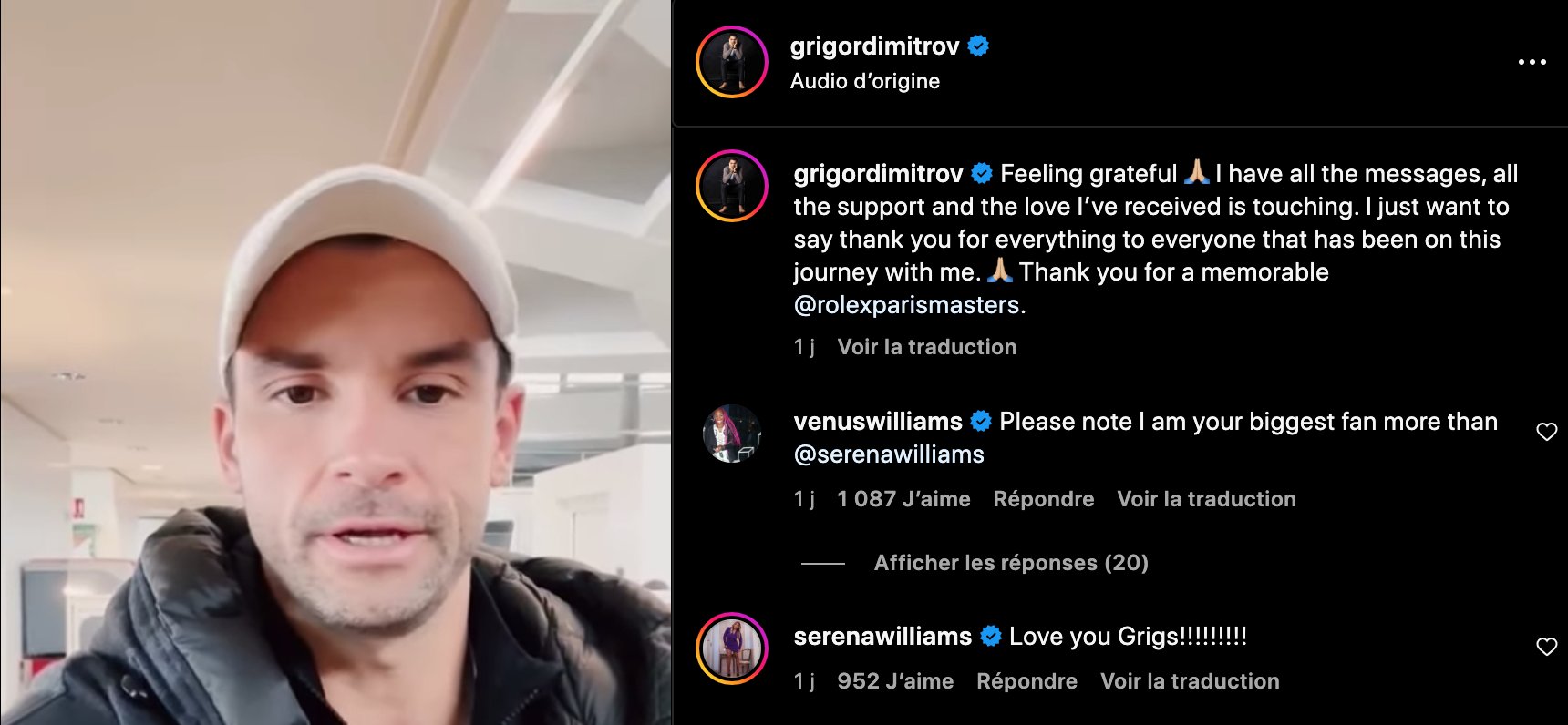 Serena Williams And Grigor Dimitrov