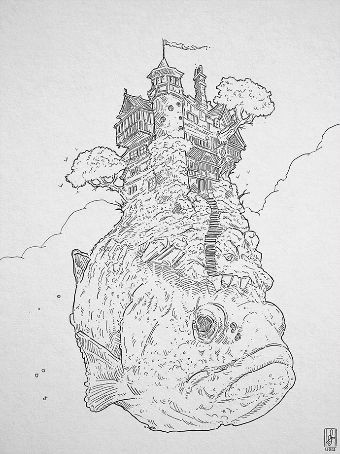 「Bunch of #fish and #ships 」Gregory Fromenteauの漫画