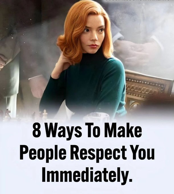 8 Ways To Make People Respect You Immediately: -Thread- - Thread from ...