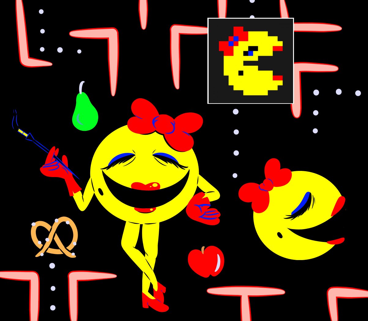 Ms Pacman Memes Pac Man And Ms. Pac Man Have The Best Love Story Of