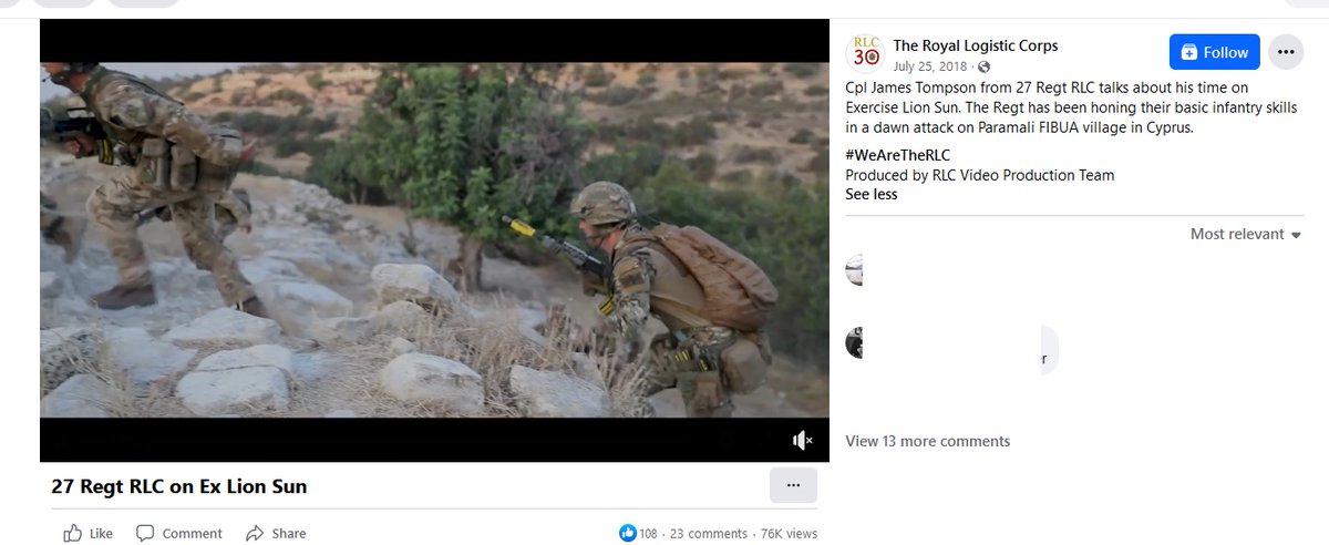27 Regiment RLC were involved with Exercise Cerberus? 🤔 - Thread from ...