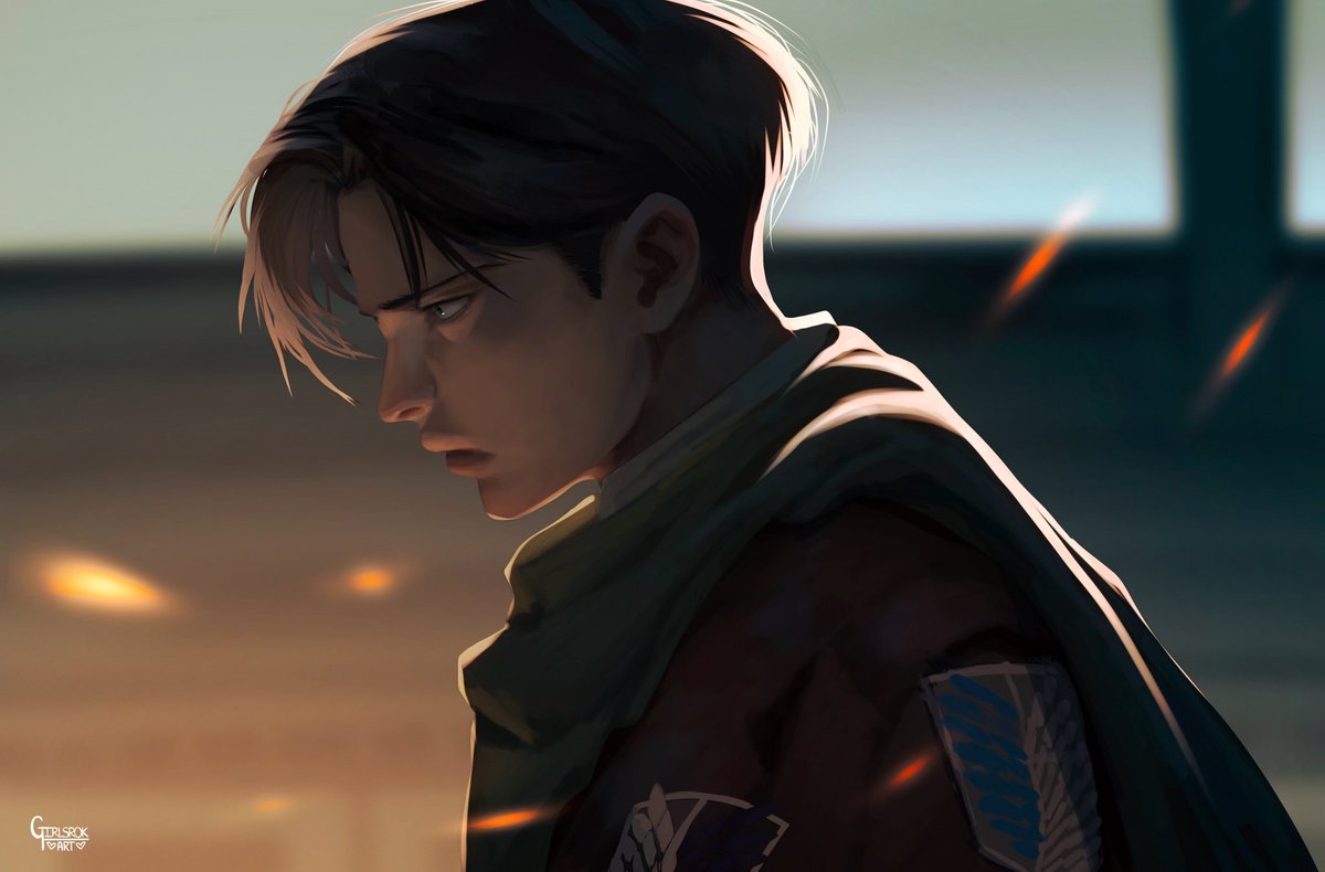 Levi looking serious 🤭😳