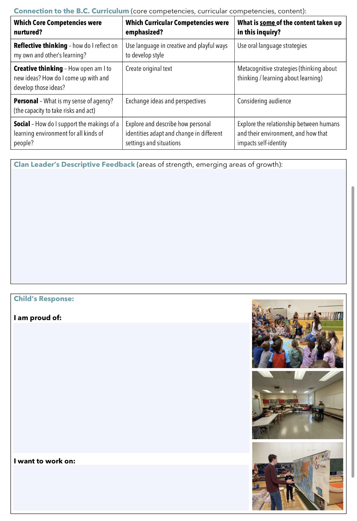 BC Core Competency Self Assessment With The Six Cedar Trees, 56% OFF