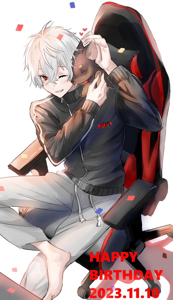 葛葉(にじさんじゲーマーズ) 「お誕生日おめでとうございます!#KuzuArt #葛葉誕生祭2023 」|にゃんくるないさのイラスト