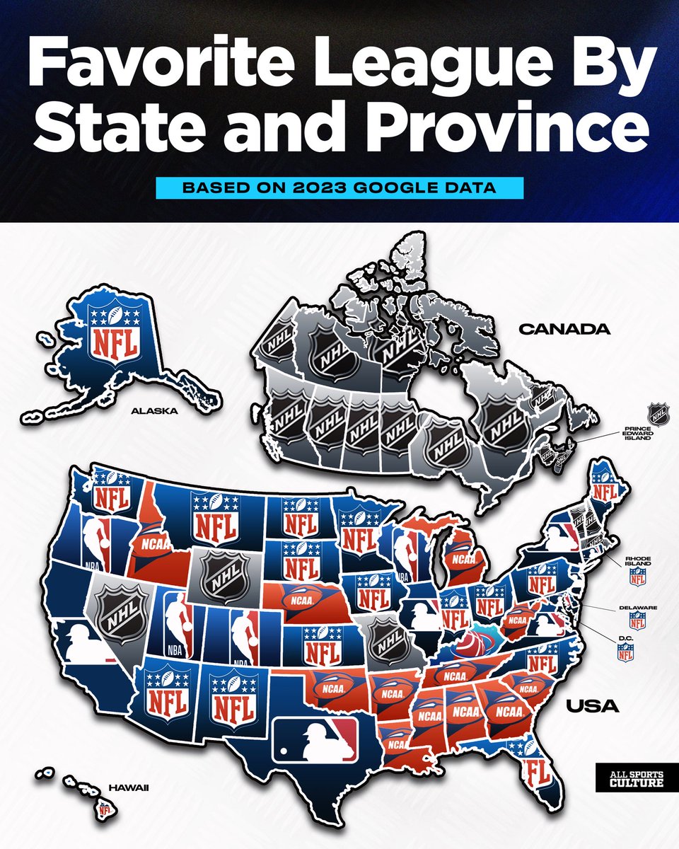 Favorite League by State & Province | SEC Rant