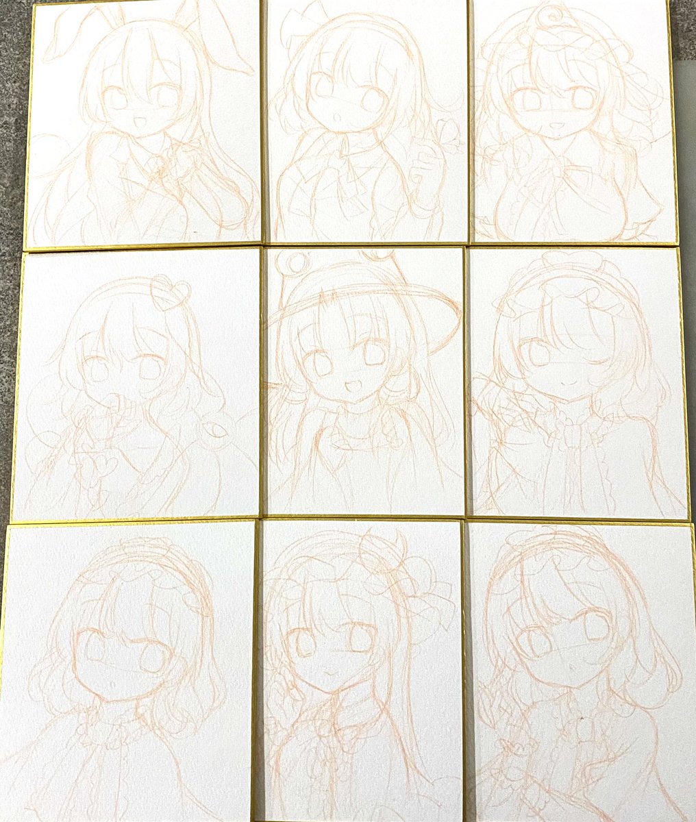 「色紙のラフばかり増えていく 」藤乃かごめ🌟C106日曜日東ウ－52aの漫画