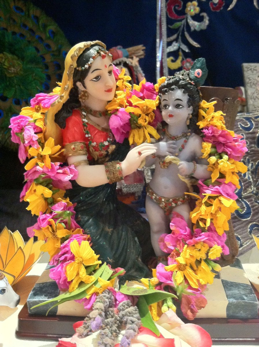 #Damodara_Leela As usual Krishna was being very naughty and crawling ...