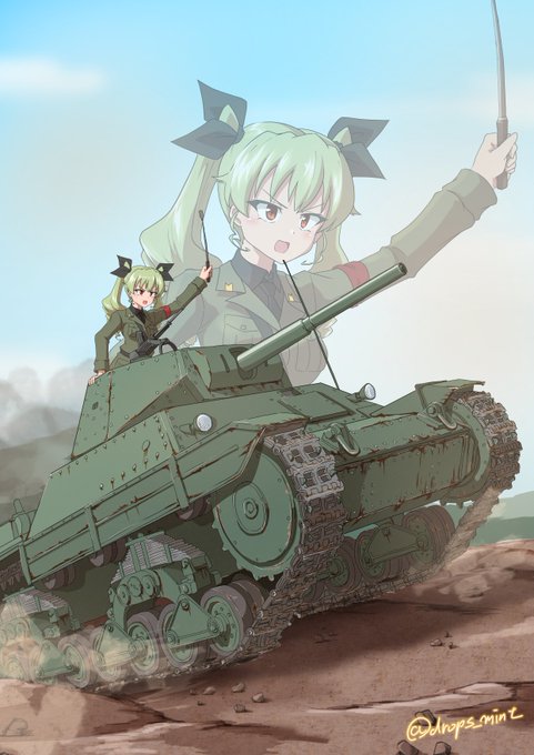 「anchovy (girls und panzer) 1girl」Fan Art(Latest)｜2pages