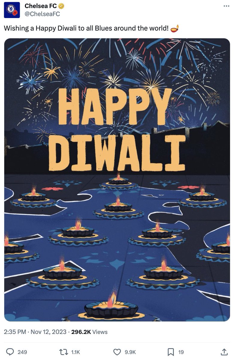 Football Clubs and their Diwali Wishes A Thread 🧵 1. Real Madrid ...