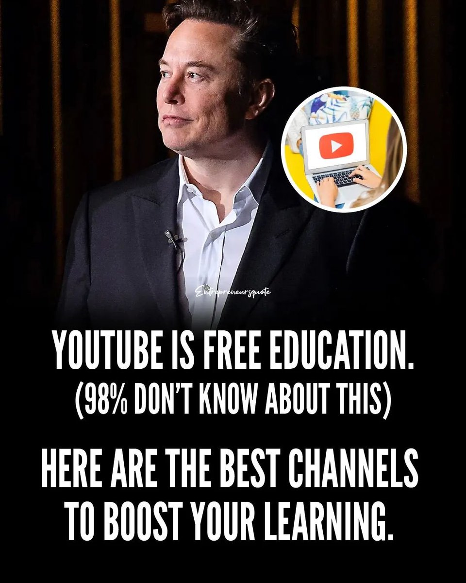Youtube is free education which 98% of people don't know! Here are the best channels to boost ...