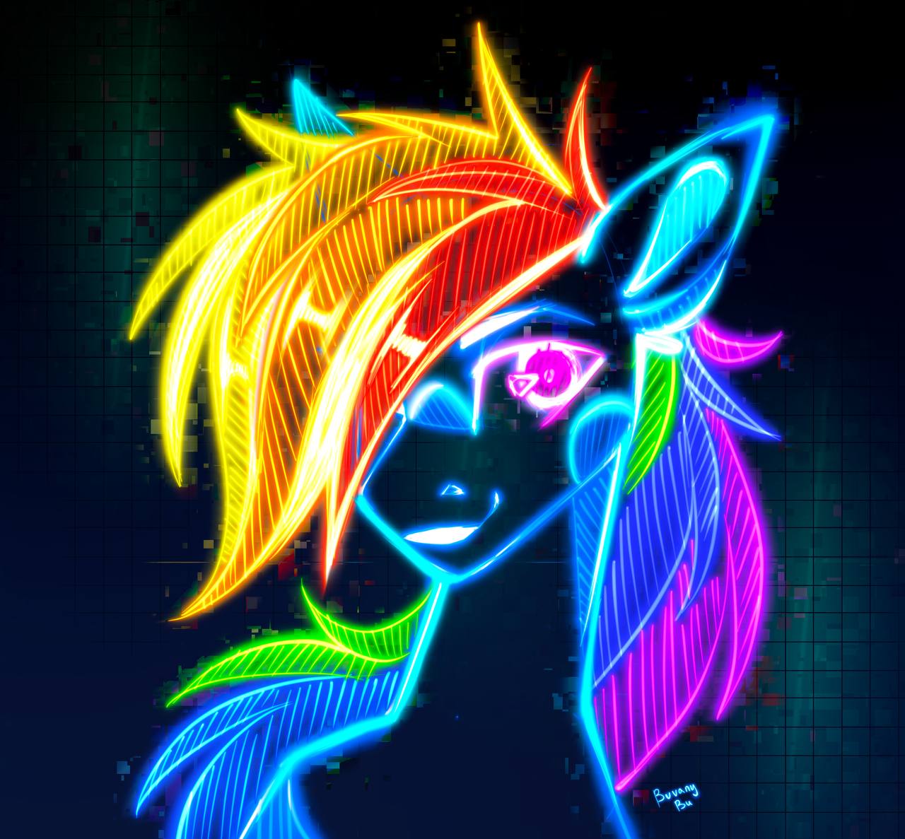 Dash Neon Wallpaper Mlp