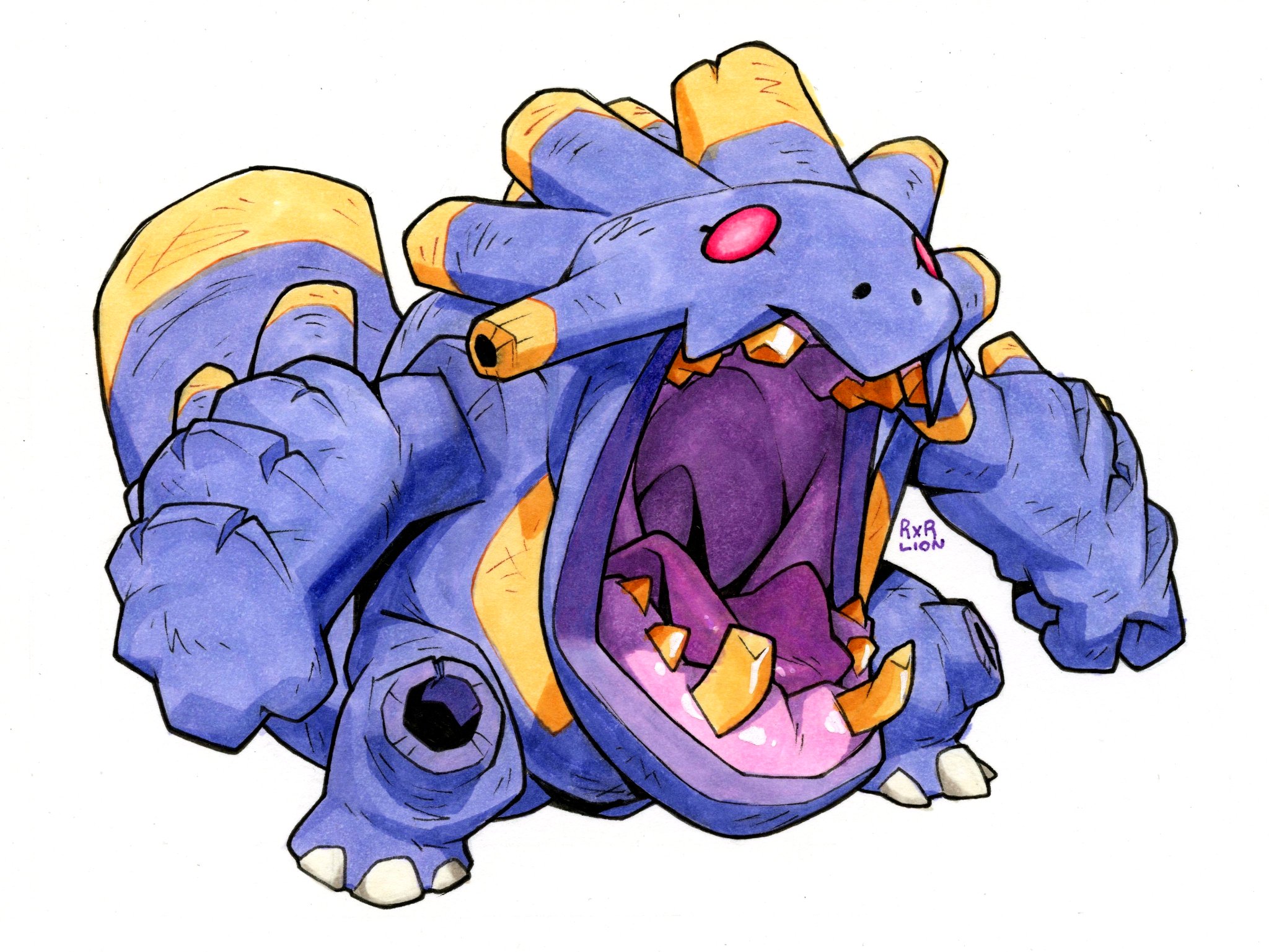 Pokemon Exploud 295 Exploud #pokemon #pokémon #draw #drawing #desenho