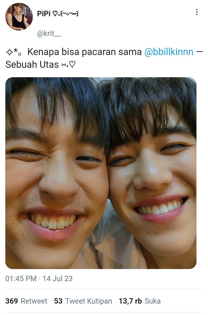 Teresa on Twitter: "#bkpp sometweet au (utas sudut pandang PP)"
