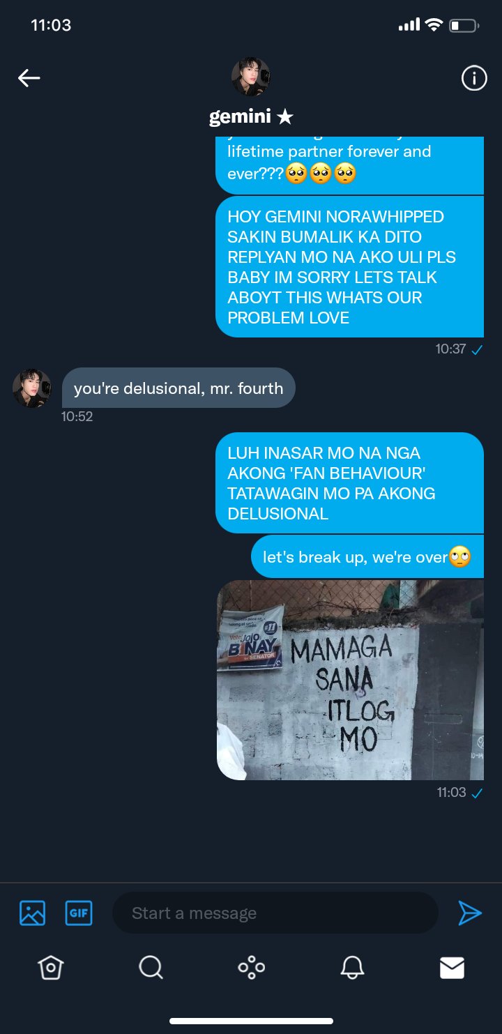 eza ᐢ. ֑ .ᐢ | semi ia on Twitter: "05 aray yan ang masakit breakup with no label https://t.co ...