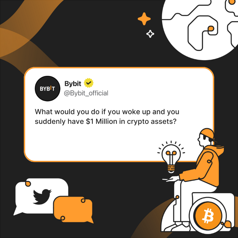 Bybit on Twitter: "What's the first thing you would do? Leave your answer below 👇 & follow us ...