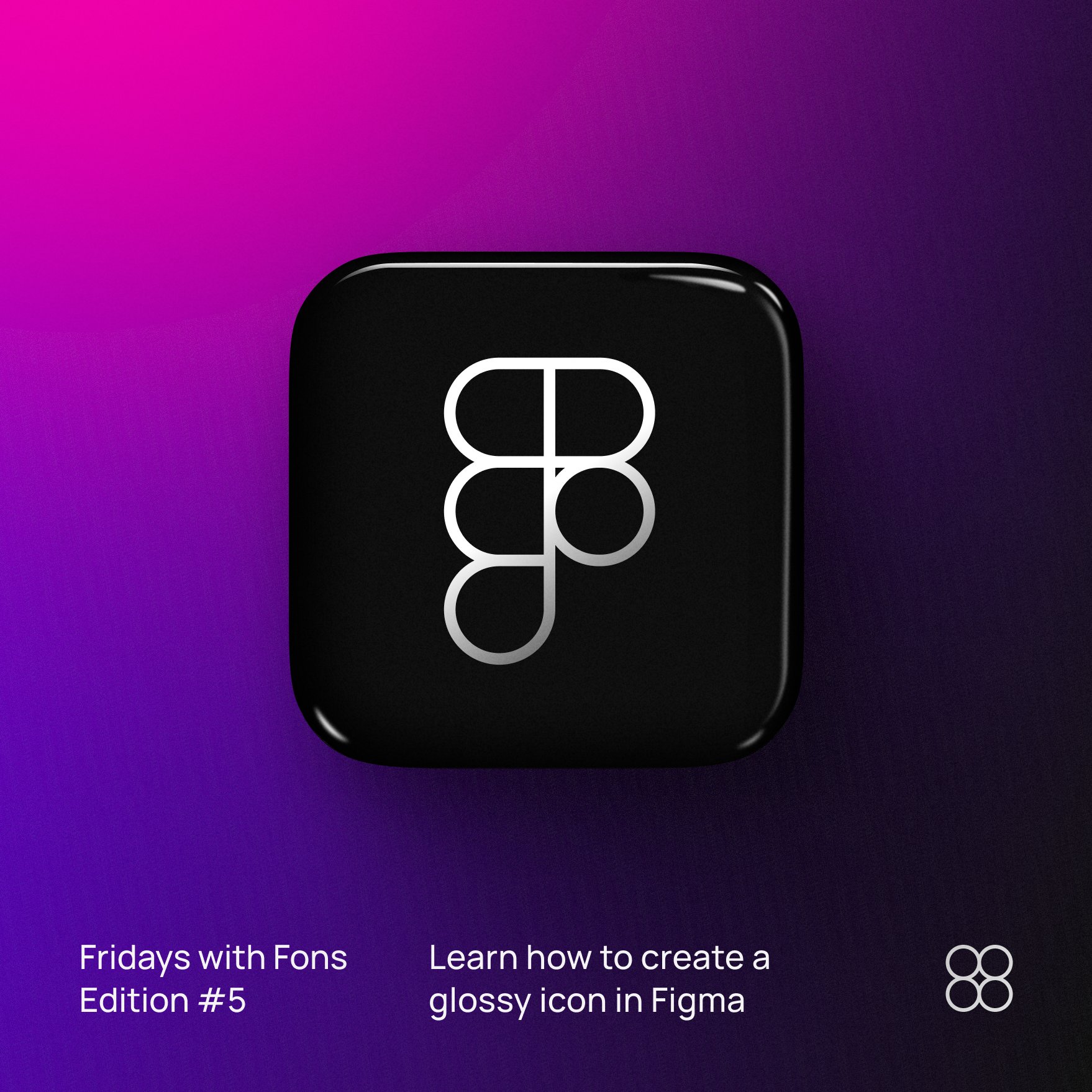 Black Glossy Icon