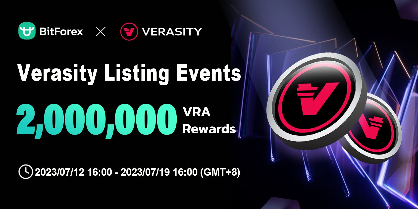 BitForex on Twitter: "BitForex ️@verasitytech 🎉We're pleased to announce Verasity (VRA) Listing ...
