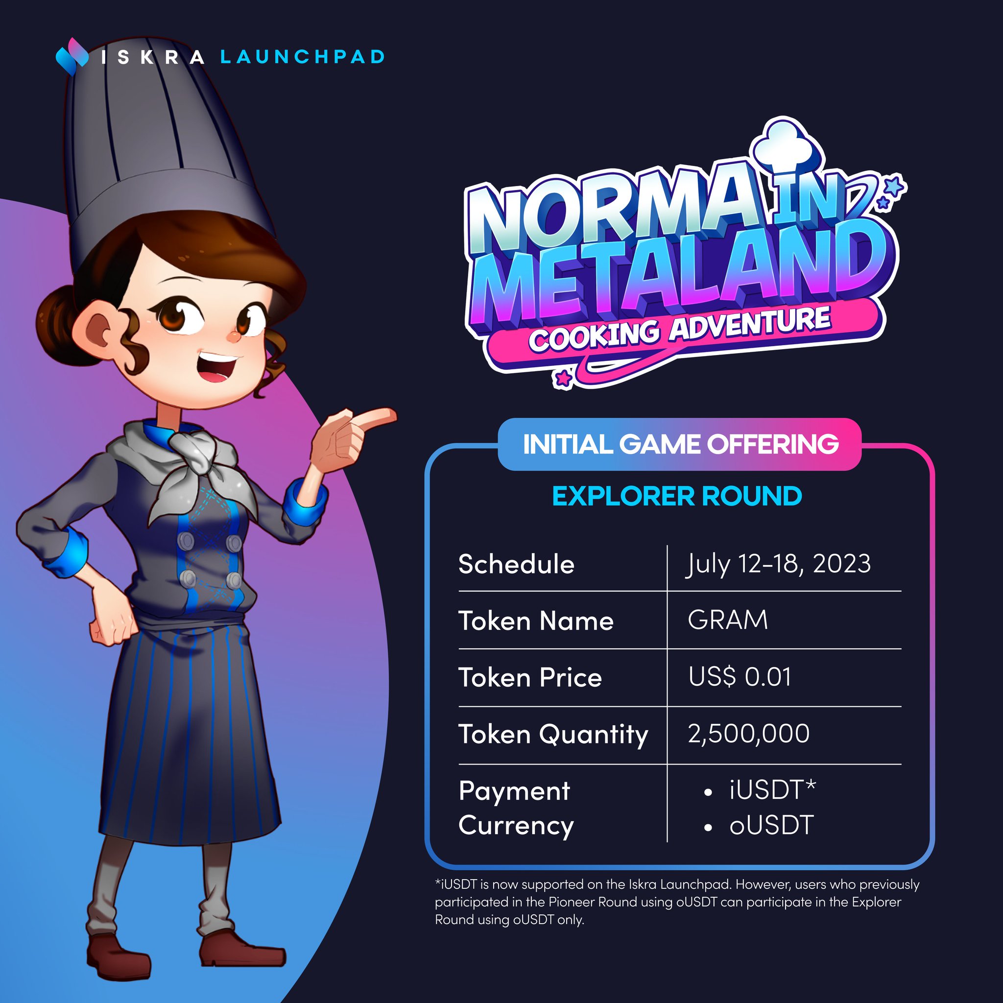 Iskra on Twitter: "The Explorer Round for our @normainmetaland IGO is ...