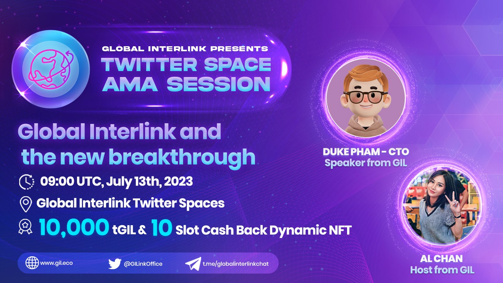 Global Interlink | Sakaya Markets Mainnet June 26 on Twitter: "#AMA12: Global Interlink and the ...
