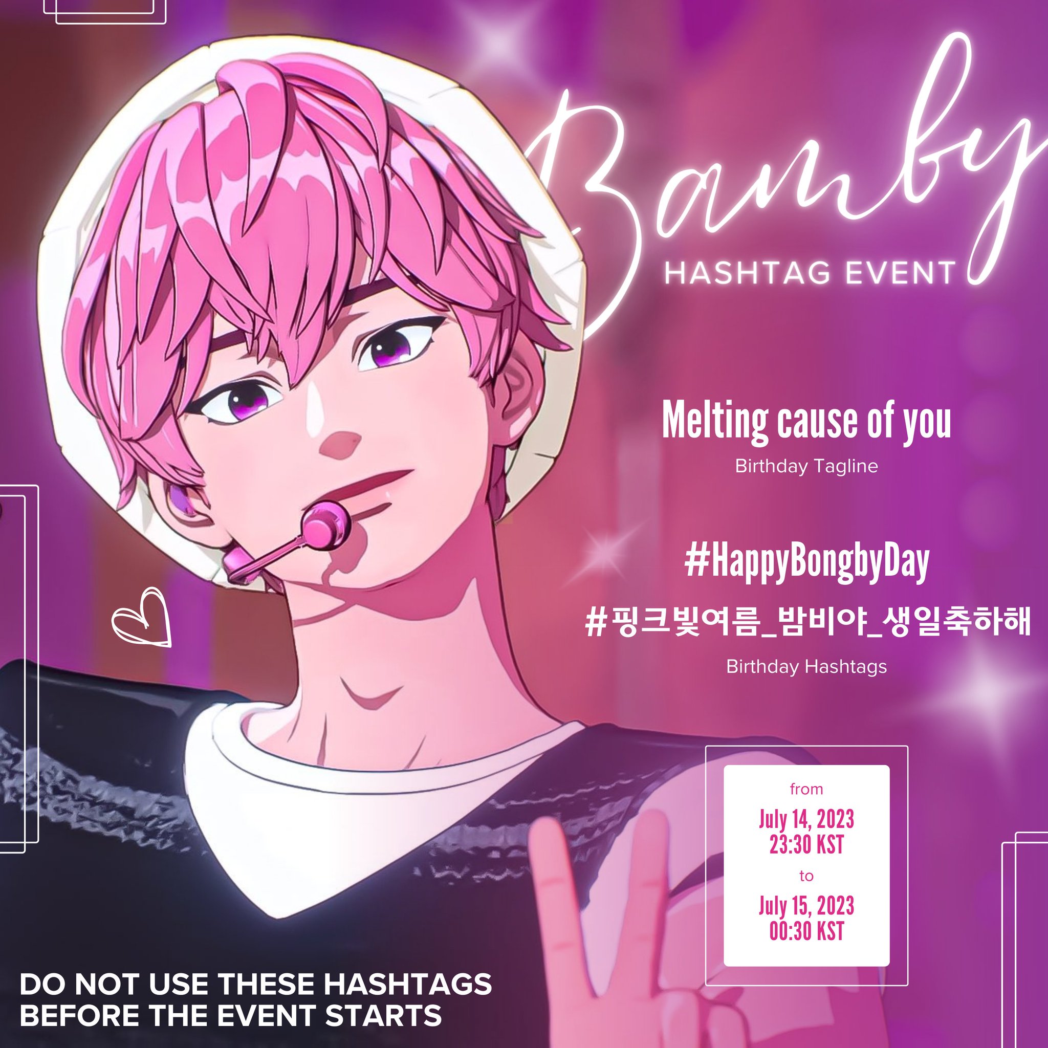 PLAVE PH 🇵🇭 on Twitter: "📢 HASHTAG EVENT 📢 Pllis, let us all celebrate Bamby's Birthday 🌸 by ...