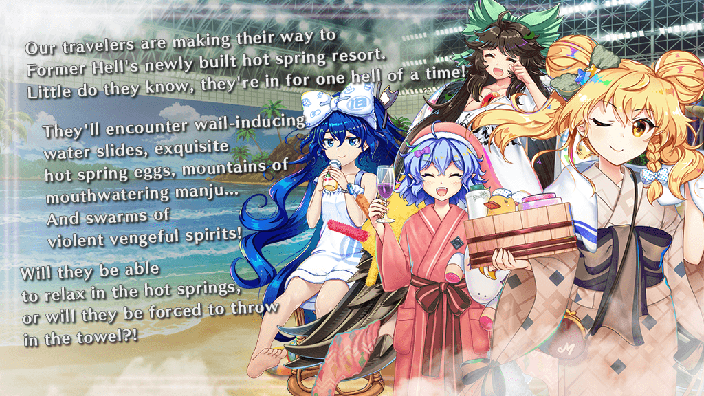 Touhou LostWord on Twitter: "Hi friends, Get ready for a weekend of Hot Spring fun! Three Nights ...