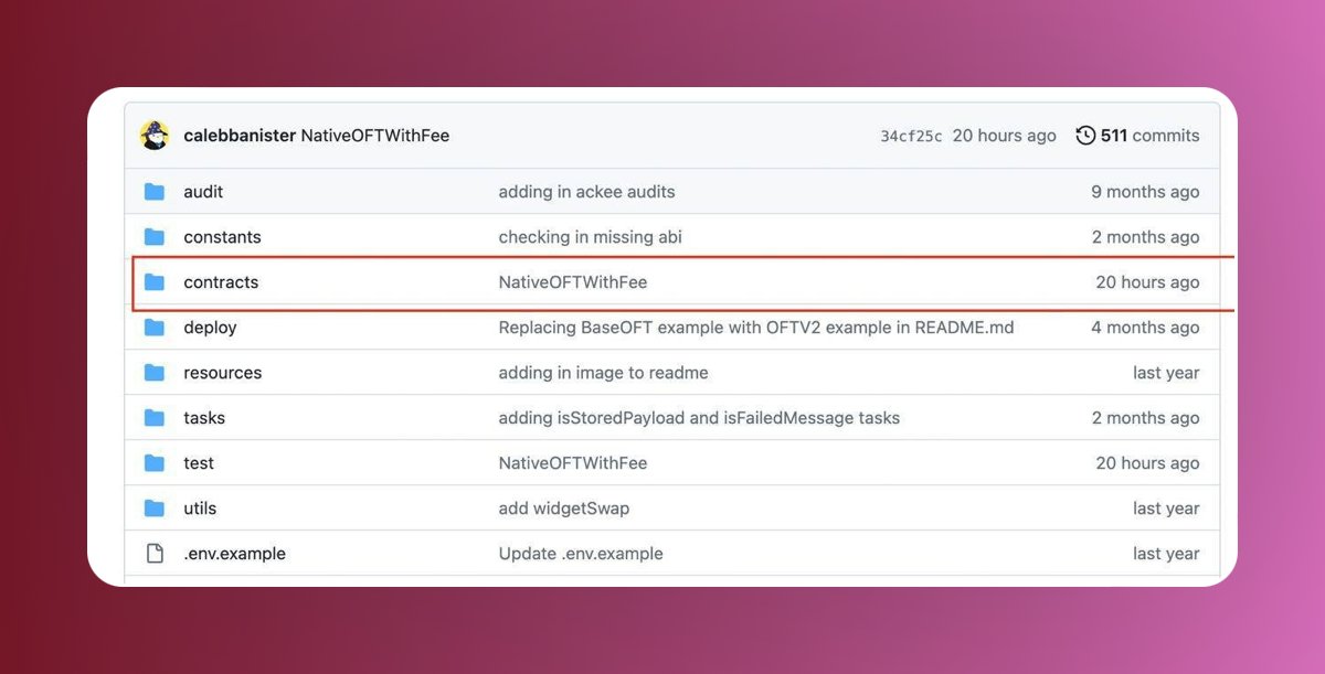 BMS on Twitter: "Few Days ago, A Contract Appeared on Github Layerzero lab as seen in the ...