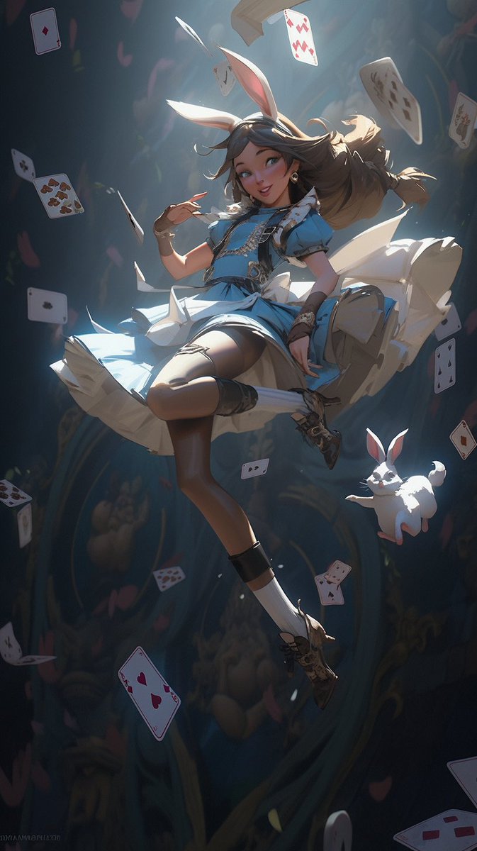 Alice In Wonderland Anime Falling