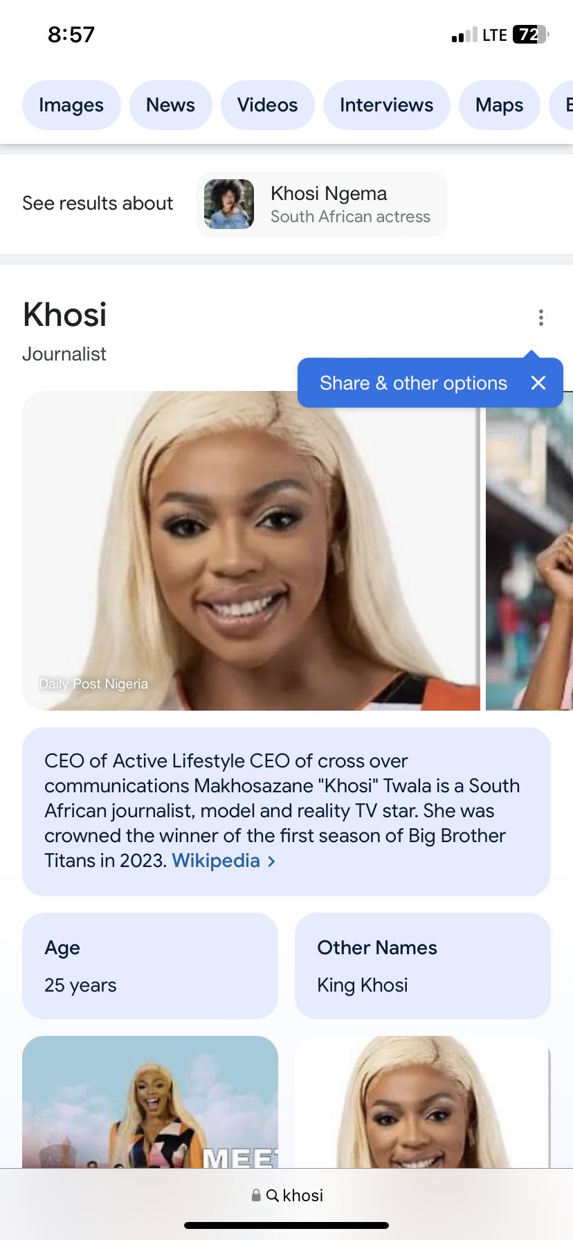 SoberPanAfrikan on Twitter: ""In 6 months time, I cannot still be known just as Khosi Twala the ...