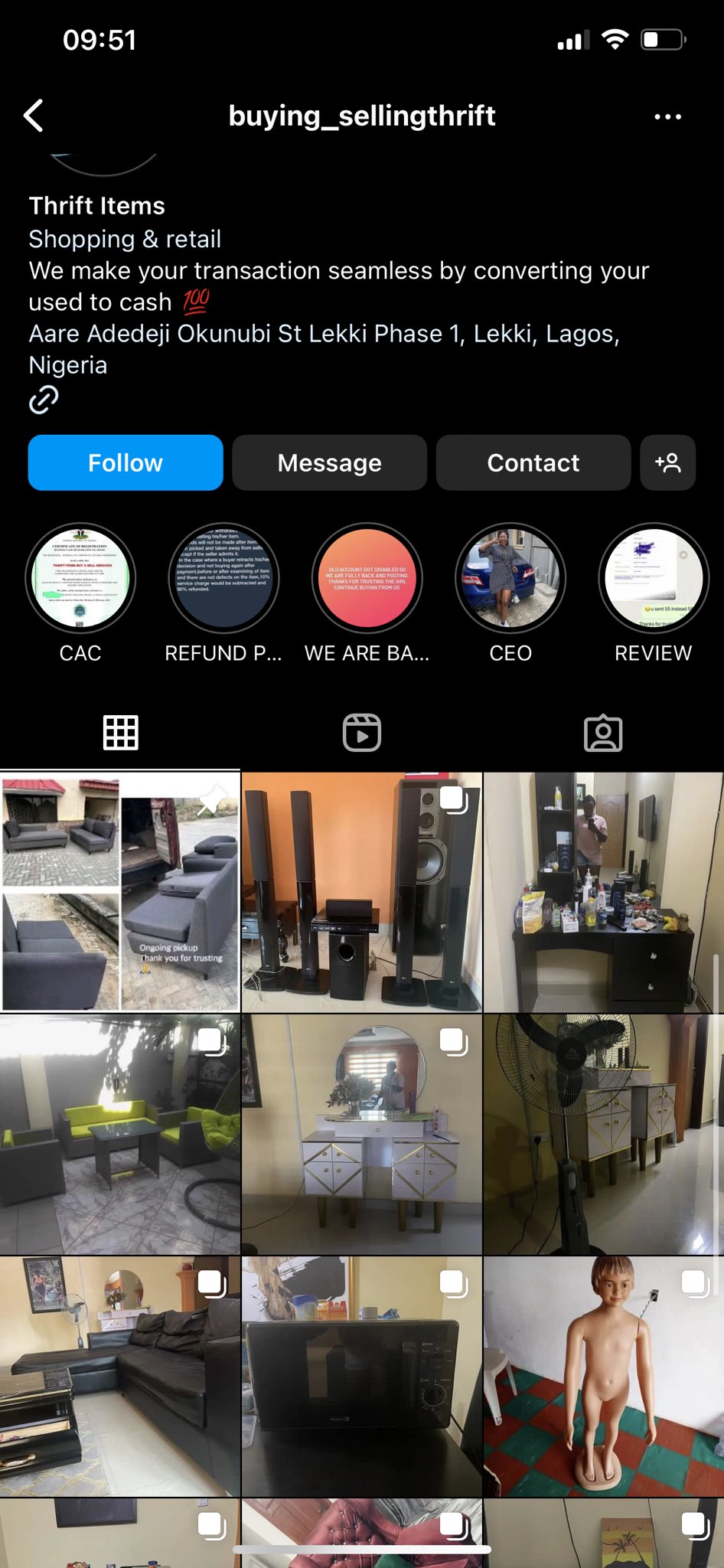 Reine.Tems on Twitter: "@Ruthy_CN @Jokotade_ng This is her other page. I was nearly scammed too ...