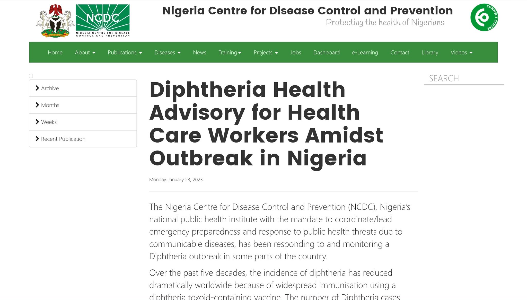 NCDC on Twitter: "#Diphtheria is one of the priority diseases in Nigeria requiring immediate ...