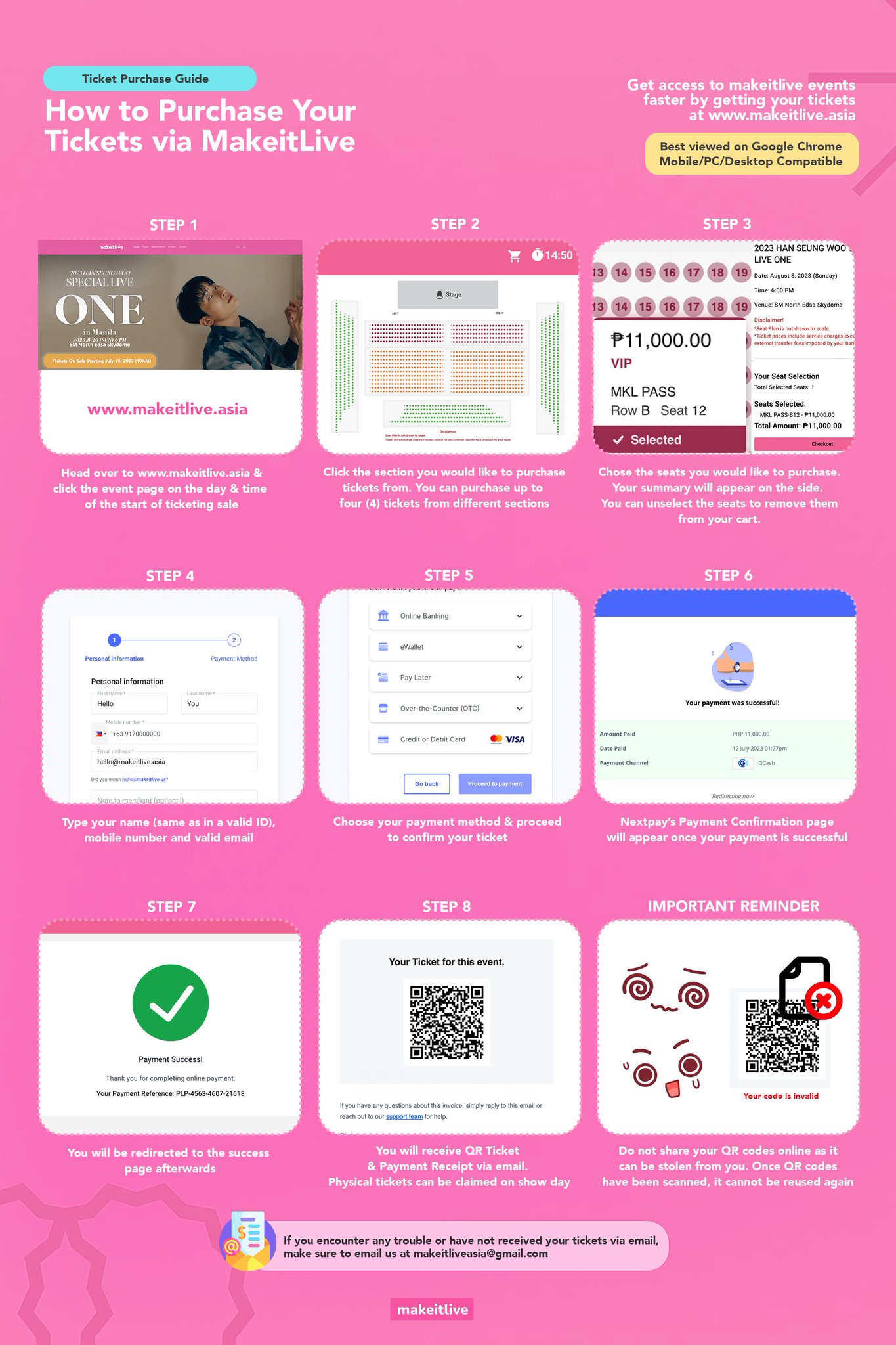 makeitlive on Twitter: "[🎫] Here's how you can purchase your tickets online via Makeitlive! Just ...