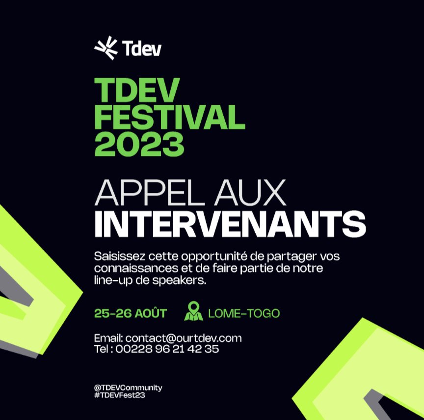 TDEV #TDEVFest23 on Twitter: "Orateurs passionnés ! Si vous possédez une expertise que vous ...