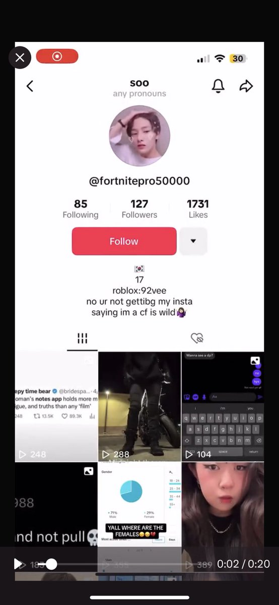 soo on Twitter: "bruh, there is a whole catfish account of me on tiktok"