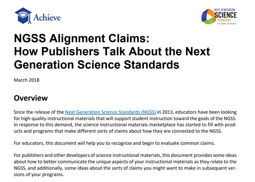 Next Generation Science Standards on Twitter: "To learn more about some ...