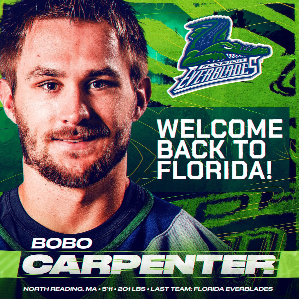 Florida Everblades on Twitter: " ️ We have signed Robert Carpenter for the 23-24' Season 🐊"